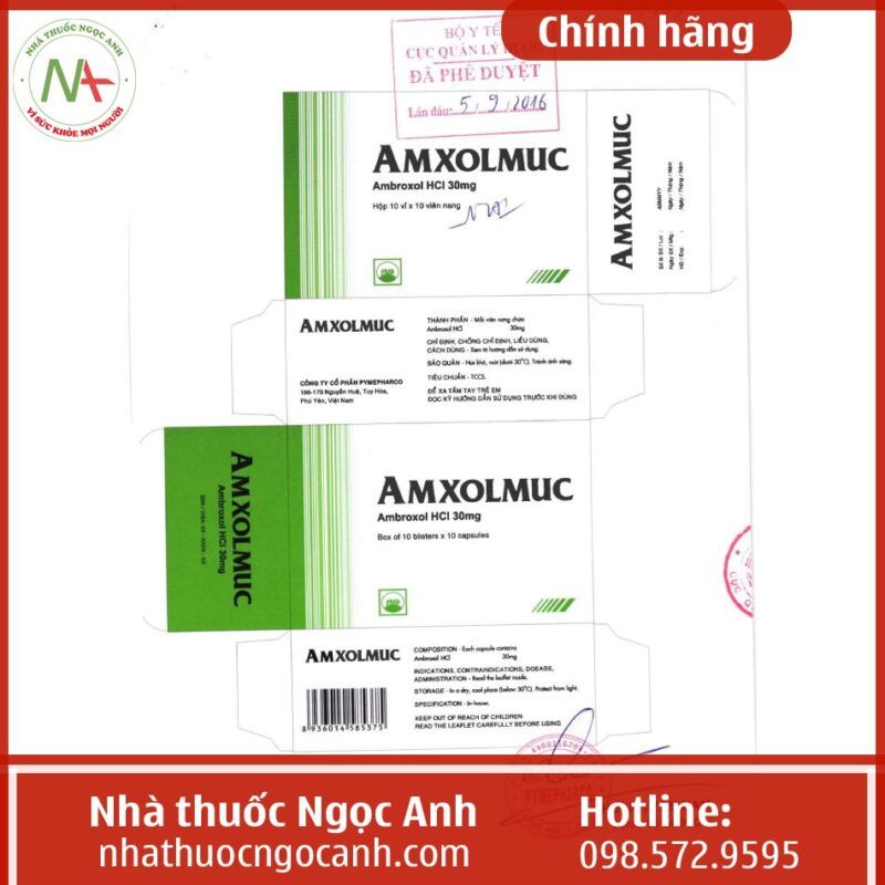 Thuốc Amxolmuc 30mg có phải kháng sinh không, giá bao nhiêu, mua ở đâu