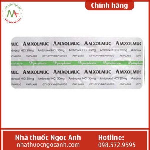 Thuốc Amxolmuc 30mg có phải kháng sinh không, giá bao nhiêu, mua ở đâu