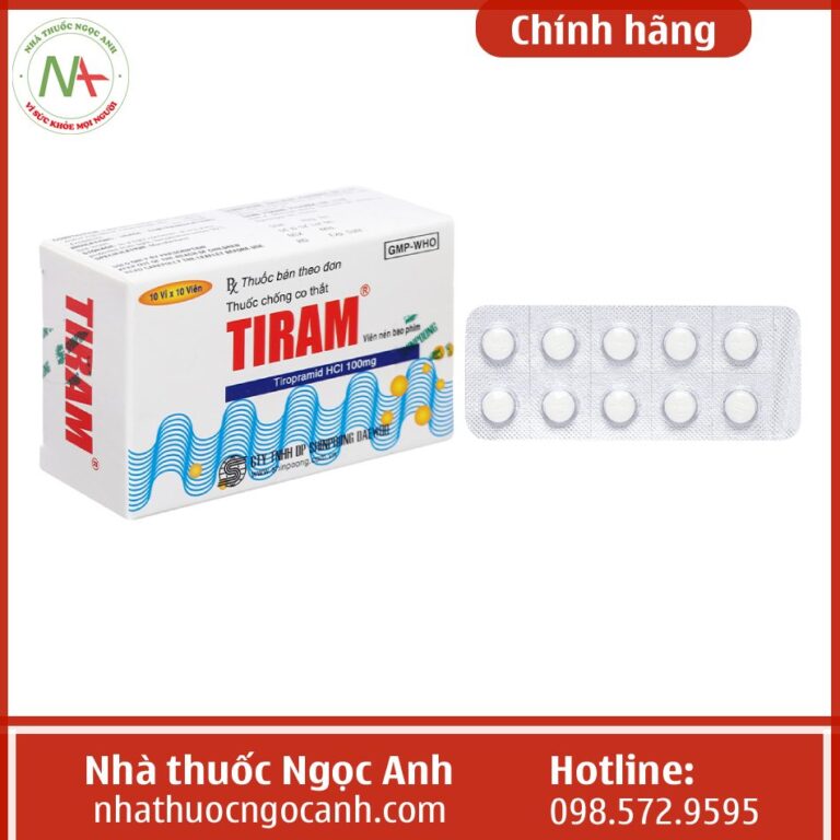 Thuốc Tiram Tiropramide HCL 100mg là thuốc gì, giá bao nhiêu, mua ở đâu