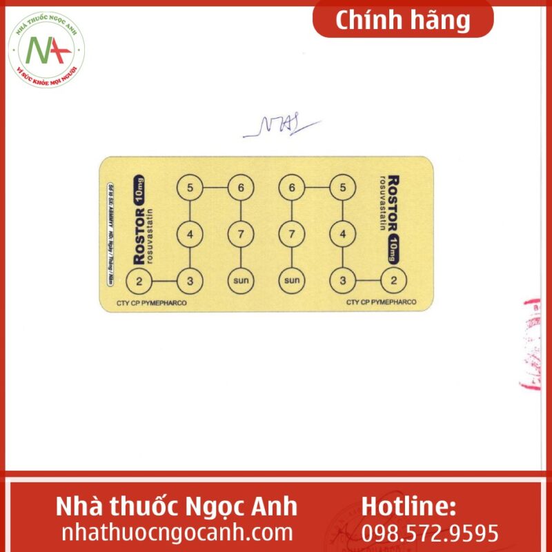 Thuốc Rostor 10mg là thuốc gì? tác dụng gì, giá bán, mua ở đâu