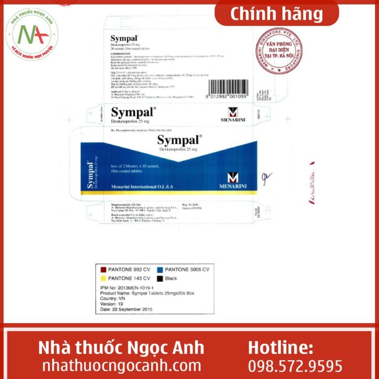 Thuốc Sympal 25mg là thuốc gì, có tác dụng gì, giá bao nhiêu, mua ở đâu
