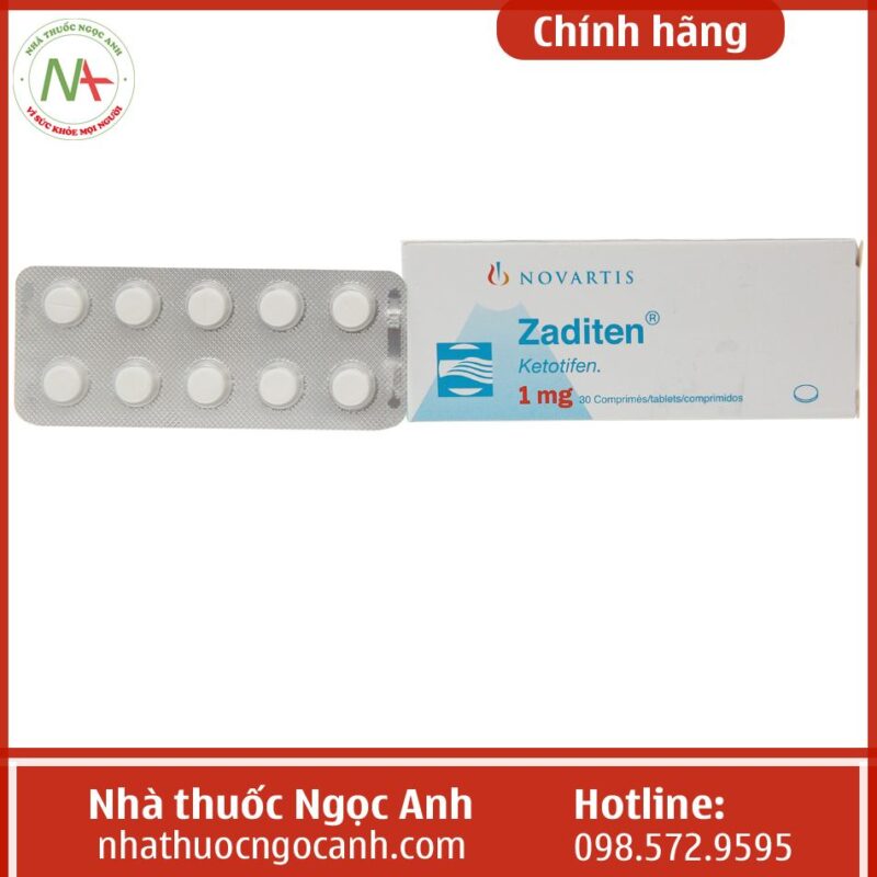 Thuốc Zaditen Ketotifen 1g là thuốc gì, giá bao nhiêu, mua ở đâu?