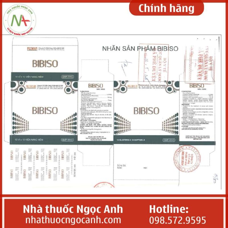 Thuốc Bibiso Tab là thuốc gì, có tác dụng gì, giá bao nhiêu, mua ở đâu