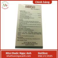 Thuốc Bibiso Tab là thuốc gì, có tác dụng gì, giá bao nhiêu, mua ở đâu
