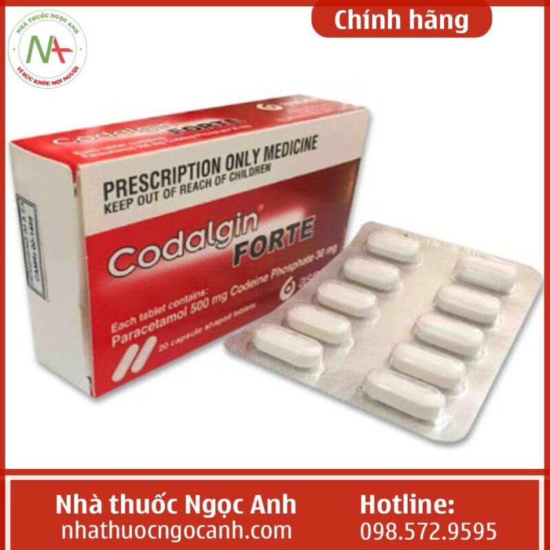 Thuốc Codalgin Forte (500mg + 30mg) giá bao nhiêu, mua ở đâu?