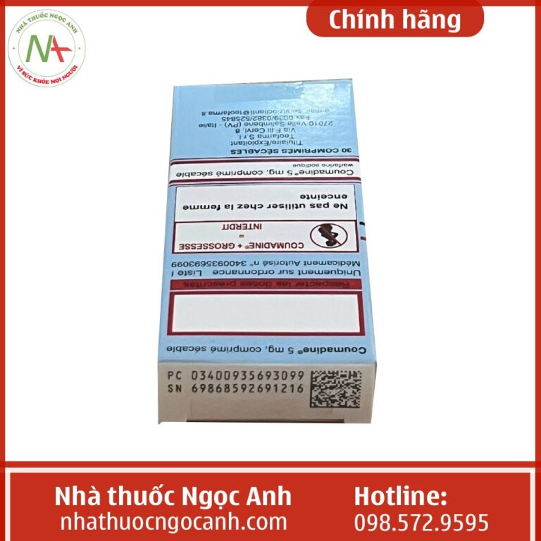 Thuốc Coumadine 5mg là thuốc gì, tác dụng gì, giá bao nhiêu, mua ở đâu