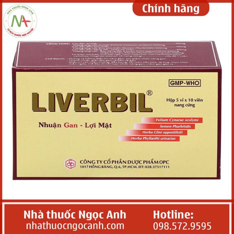 Thuốc Liverbil OPC là thuốc gì, trị bệnh gì, giá bao nhiêu, mua ở đâu?