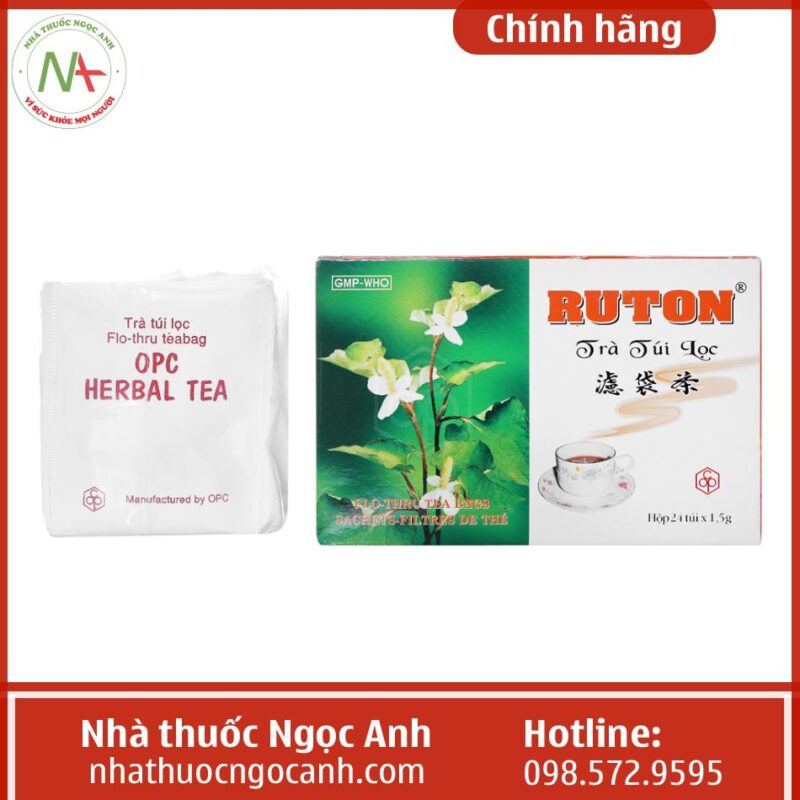 Thuốc Ruton Trà túi lọc OPC mua ở đâu, giá bao nhiêu?