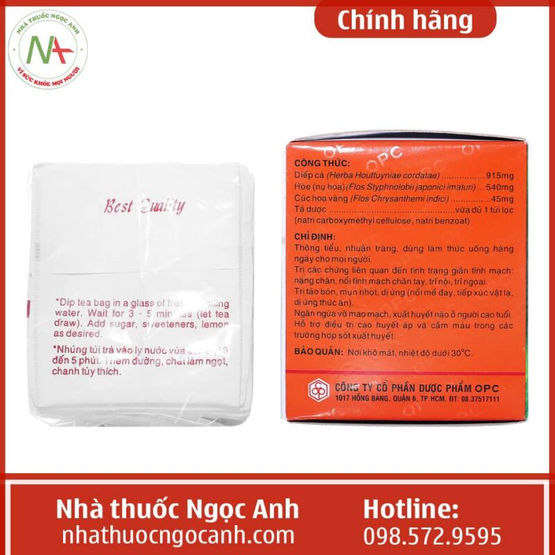 Thuốc Ruton Trà túi lọc OPC mua ở đâu, giá bao nhiêu?