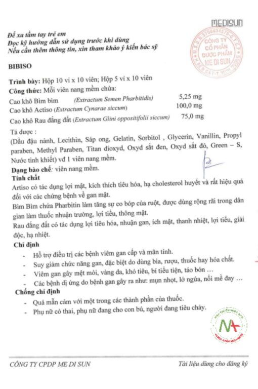 Thuốc Bibiso Tab là thuốc gì, có tác dụng gì, giá bao nhiêu, mua ở đâu