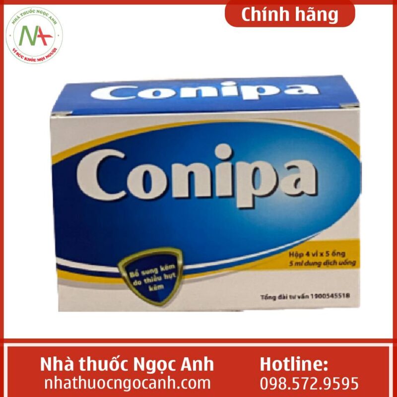 Kẽm Conipa 5ml là thuốc gì, uống lúc nào. giá bao nhiêu, mua ở đâu?