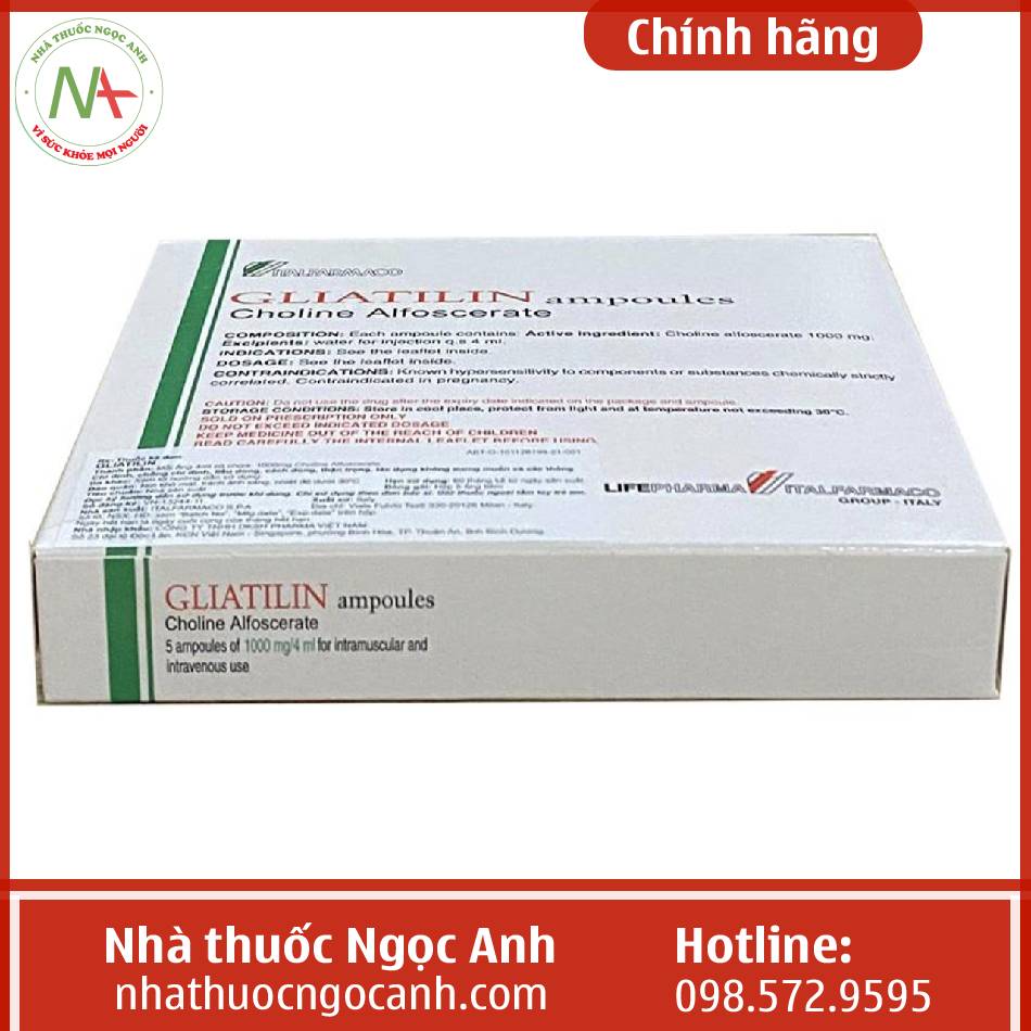 Thuốc Gliatilin ampoules có tác dụng gì, giá bao nhiêu, mua ở đâu?