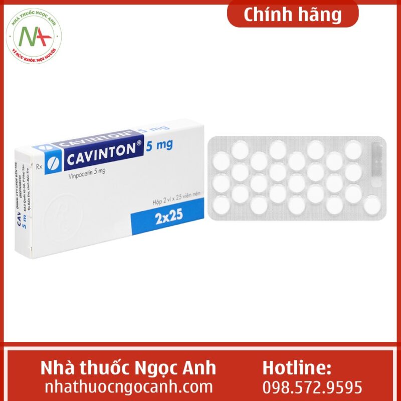 Thuốc Cavinton 5mg có tác dụng gì, liều dùng, giá bao nhiêu, mua ở đâu