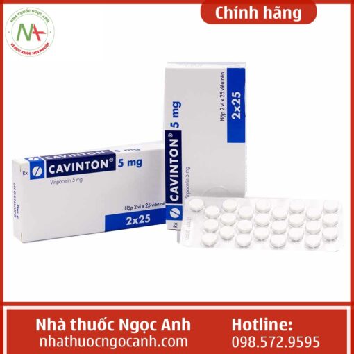 Thuốc Cavinton 5mg có tác dụng gì, liều dùng, giá bao nhiêu, mua ở đâu