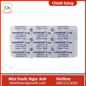 Thuốc Cavinton 5mg có tác dụng gì, liều dùng, giá bao nhiêu, mua ở đâu
