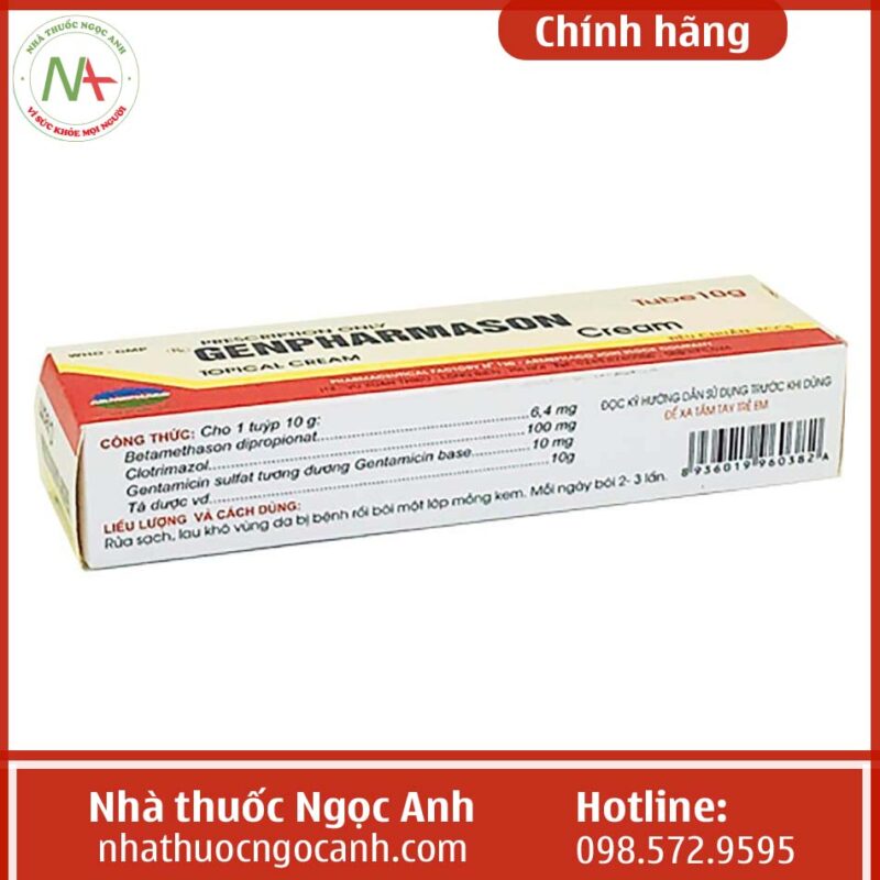 Thuốc Genpharmason Cream 10g là thuốc gì, giá bao nhiêu, mua ở đâu