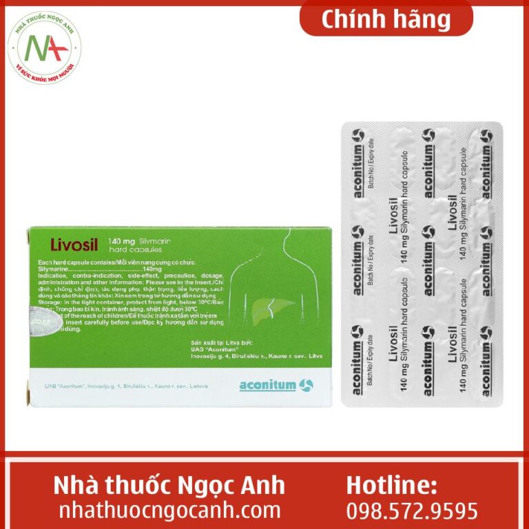 Thuốc Livosil 140mg của nước nào, trị bệnh gì, giá bao nhiêu, mua ở đâu?