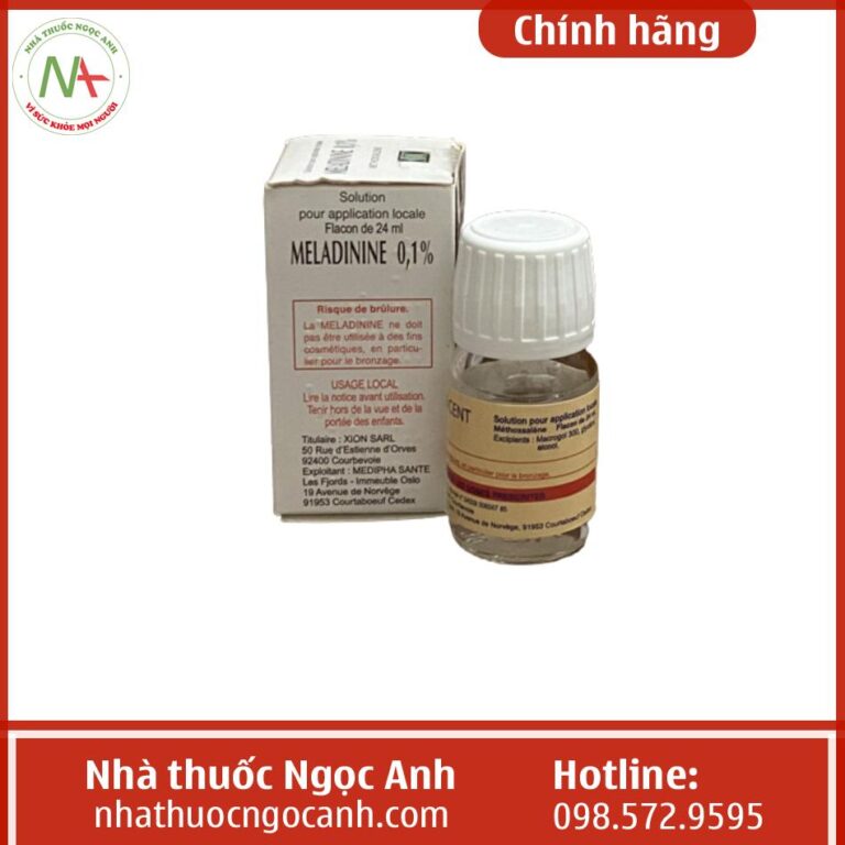 Thuốc Meladinine 0,1% có tác dụng gì, giá bao nhiêu, mua ở đâu?