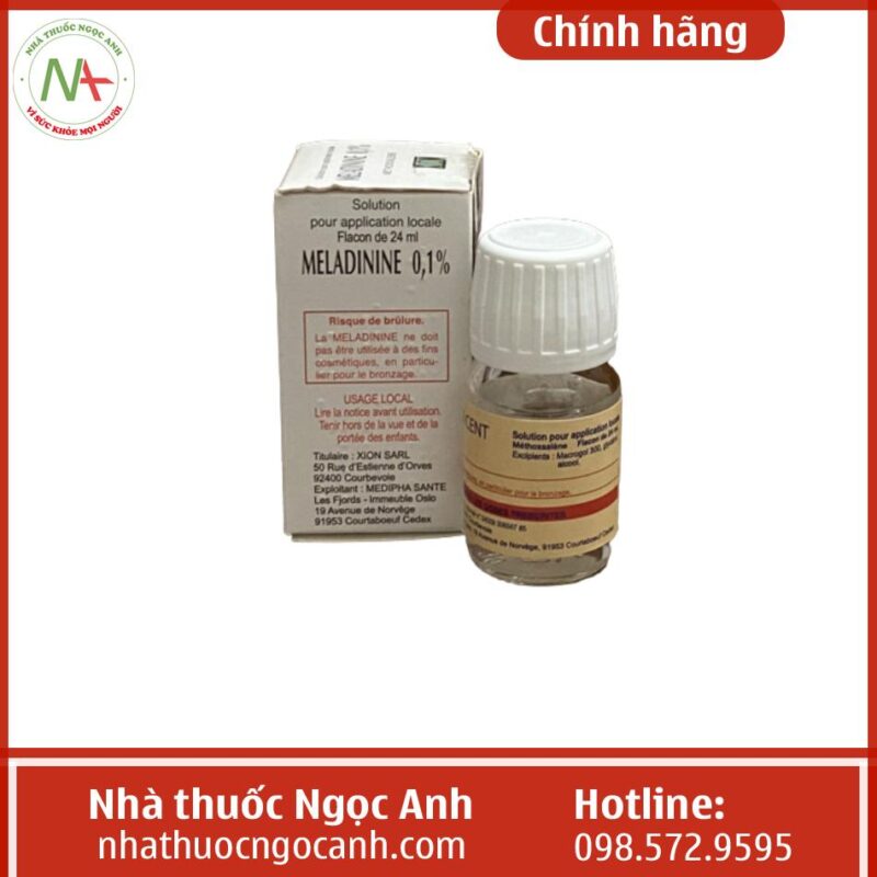 Thuốc Meladinine 0,1% có tác dụng gì, giá bao nhiêu, mua ở đâu?