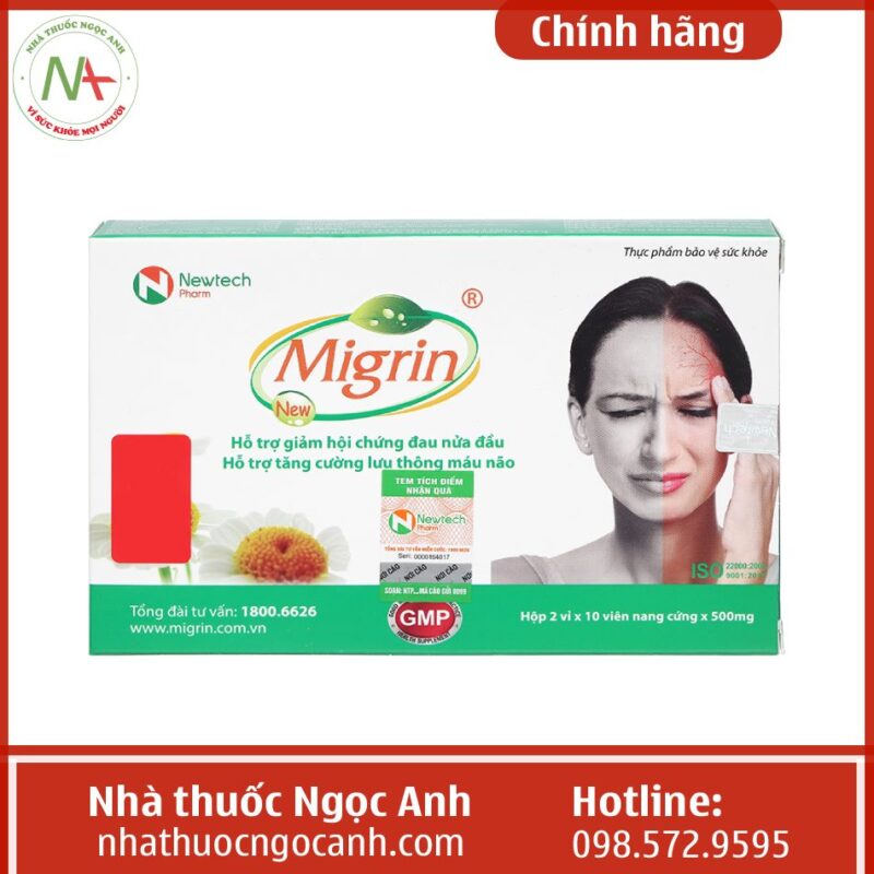 Thuốc Migrin là thuốc gì, tác dụng phụ, giá bao nhiêu, mua ở đâu?