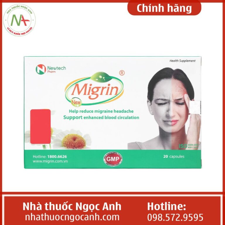 Thuốc Migrin là thuốc gì, tác dụng phụ, giá bao nhiêu, mua ở đâu?