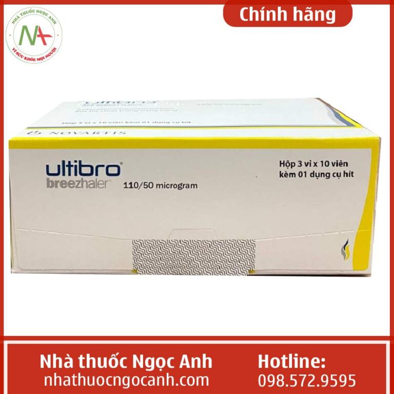 Thuốc Ultibro Breezhaler 110/50mcg 3x10 giá bao nhiêu, mua ở đâu?