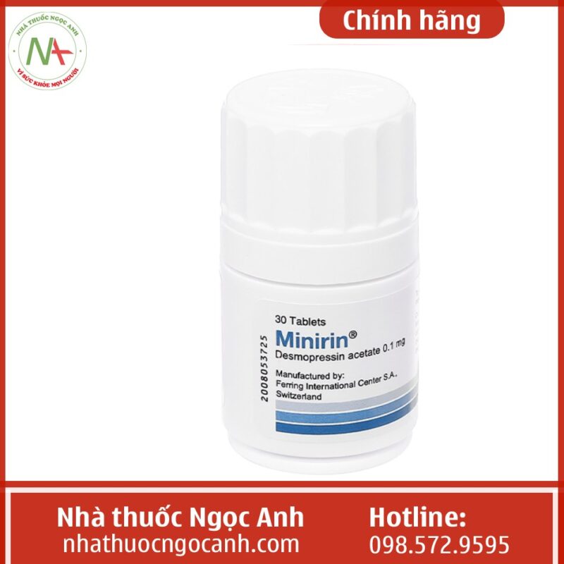 Thuốc Minirin Tablets 0.1mg là thuốc gì, giá bao nhiêu, mua ở đâu
