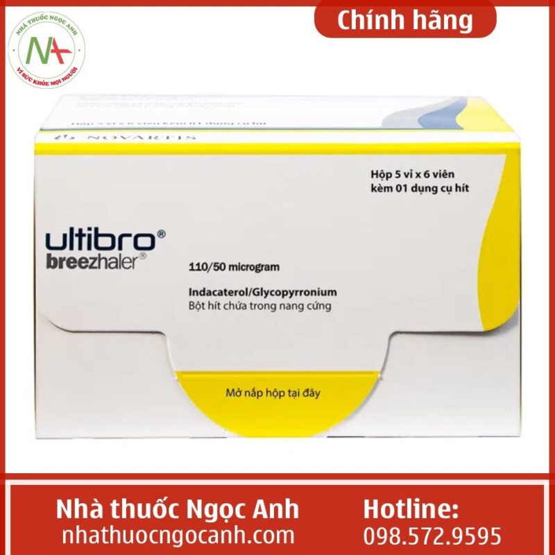 Thuốc Ultibro Breezhaler 110/50mcg: Công dụng, liều dùng, giá bán