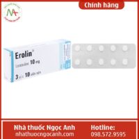 Thuốc Erolin 10mg là thuốc gì, có tác dụng gì, mua ở đâu, giá bao nhiêu?