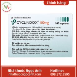 Thuốc Cyclindox 100mg là thuốc gì? tác dụng, giá bán, mua ở đâu