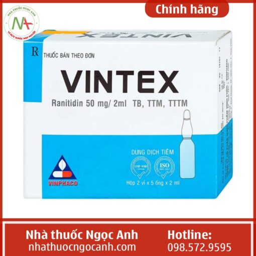 Thuốc Vintex 50mg/2ml có tác dụng gì, giá bao nhiêu, mua ở đâu?