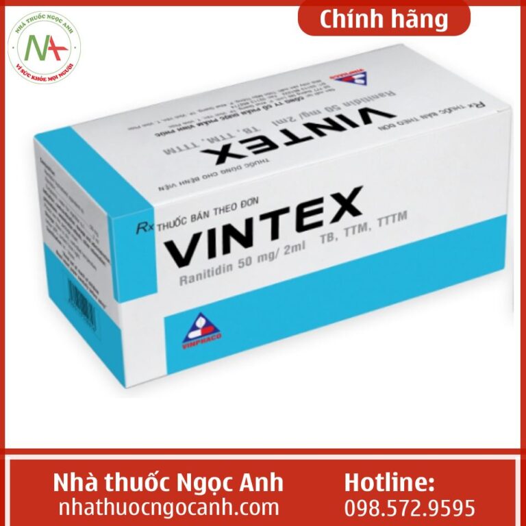 Thuốc Vintex 50mg/2ml có tác dụng gì, giá bao nhiêu, mua ở đâu?