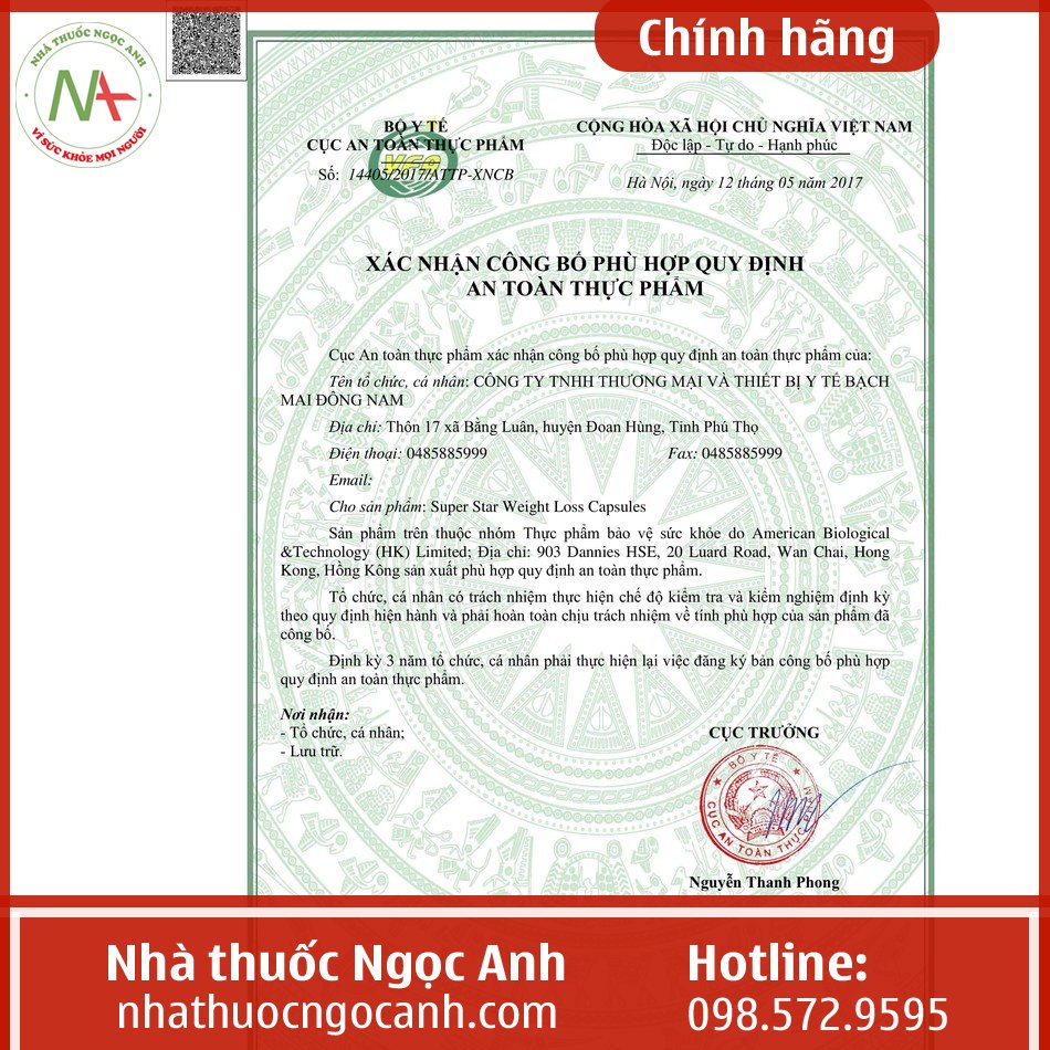 Thuốc Super Star Weight Loss Capsules là gì? giá bán? mua đâu?