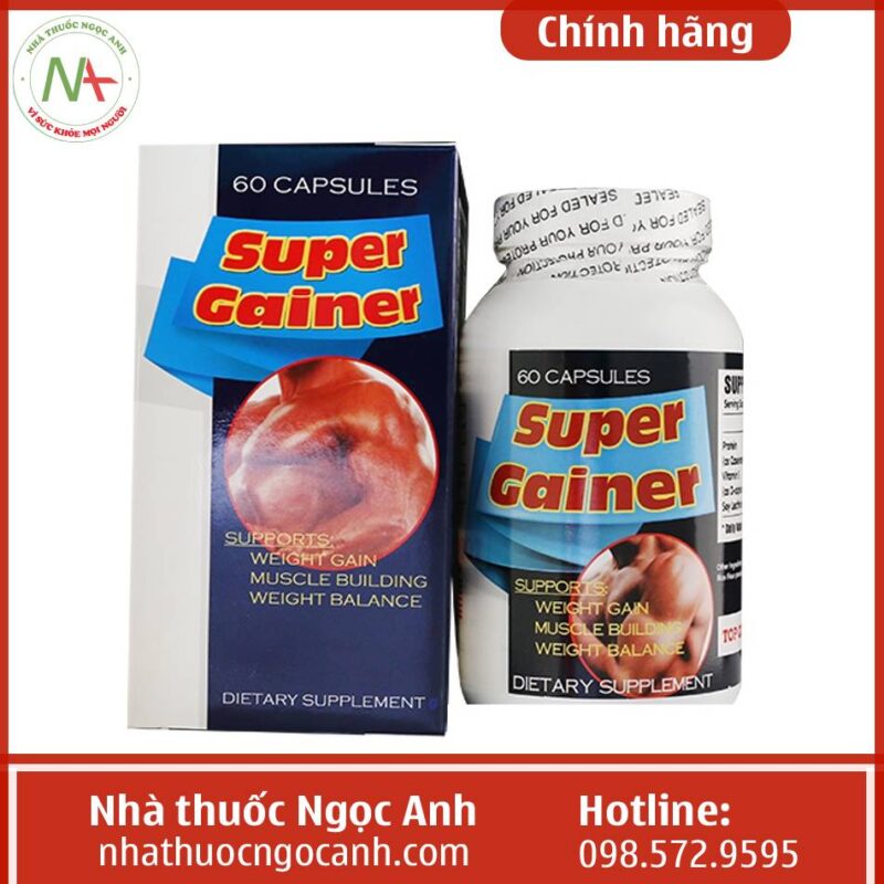 Super Gainer là thuốc gì, có tác dụng gì, mua ở đâu, giá bao nhiêu