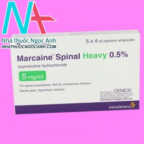 Thuốc Marcaine Spinal Heavy: Công dụng, liều dùng,tác dụng phụ, giá bán