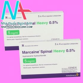 Thuốc Marcaine Spinal Heavy: Công dụng, liều dùng,tác dụng phụ, giá bán