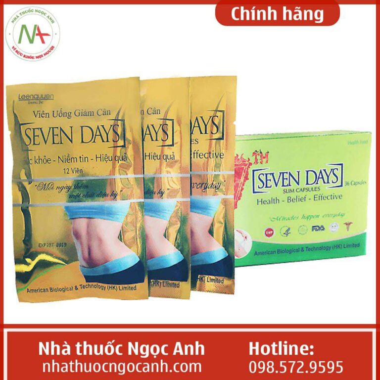 Viên uống giảm cân Seven Days giá bao nhiêu, mua ở đâu chính hãng