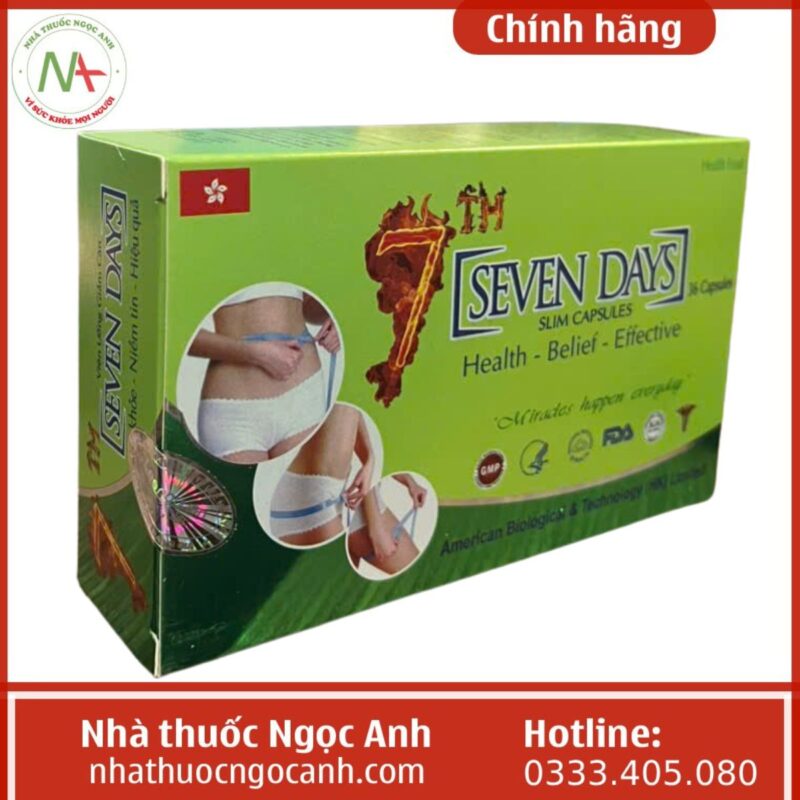Viên uống giảm cân Seven Days giá bao nhiêu, mua ở đâu chính hãng