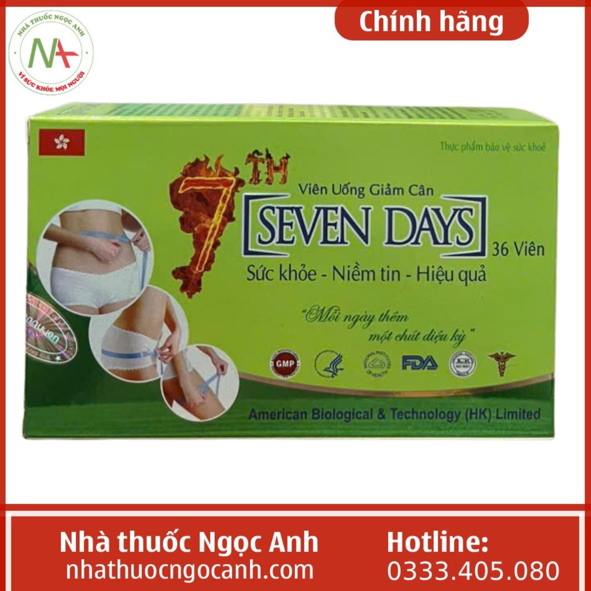 Viên uống giảm cân Seven Days giá bao nhiêu, mua ở đâu chính hãng