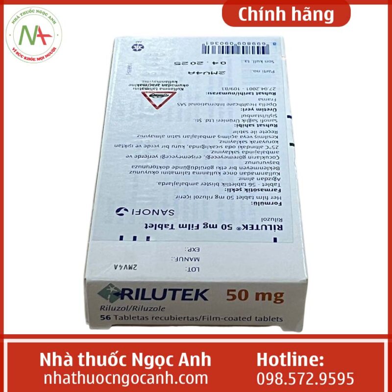 Thuốc Rilutek 50mg là thuốc gì, có tác dụng gì, giá bao nhiêu, mua ở đâu