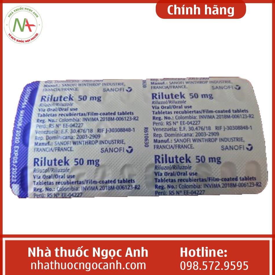 Thuốc Rilutek 50mg là thuốc gì? tác dụng gì, giá bán, mua ở đâu?
