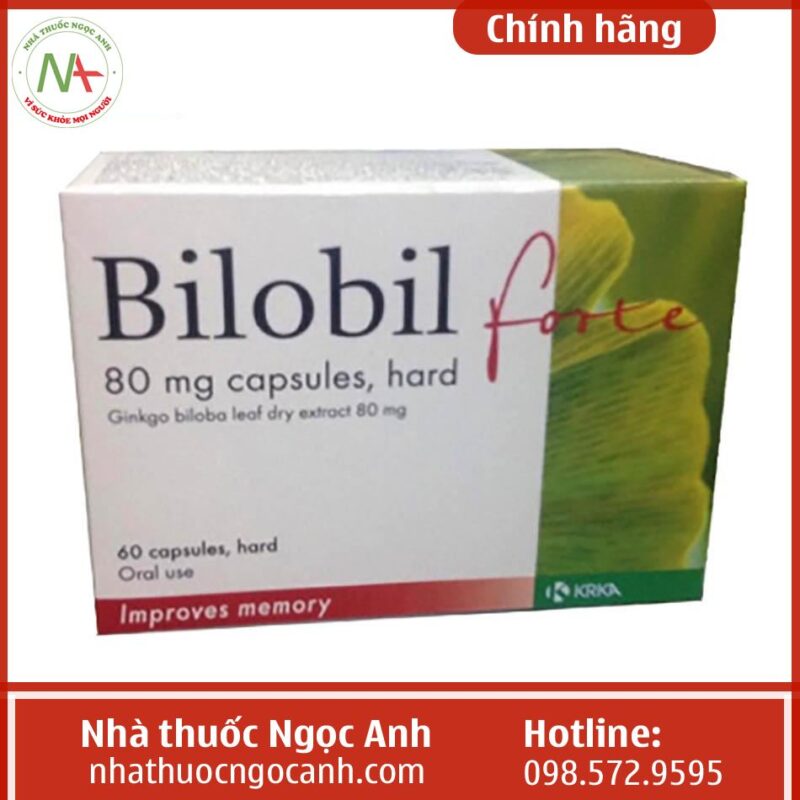 Thuốc Bilobil Forte 80mg có tác dụng gì, giá bao nhiêu, mua ở đâu