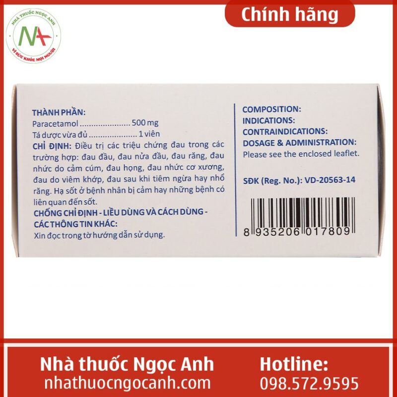 Thuốc Hapacol Blue 500mg là thuốc gì, giá bao nhiêu, mua ở đâu?