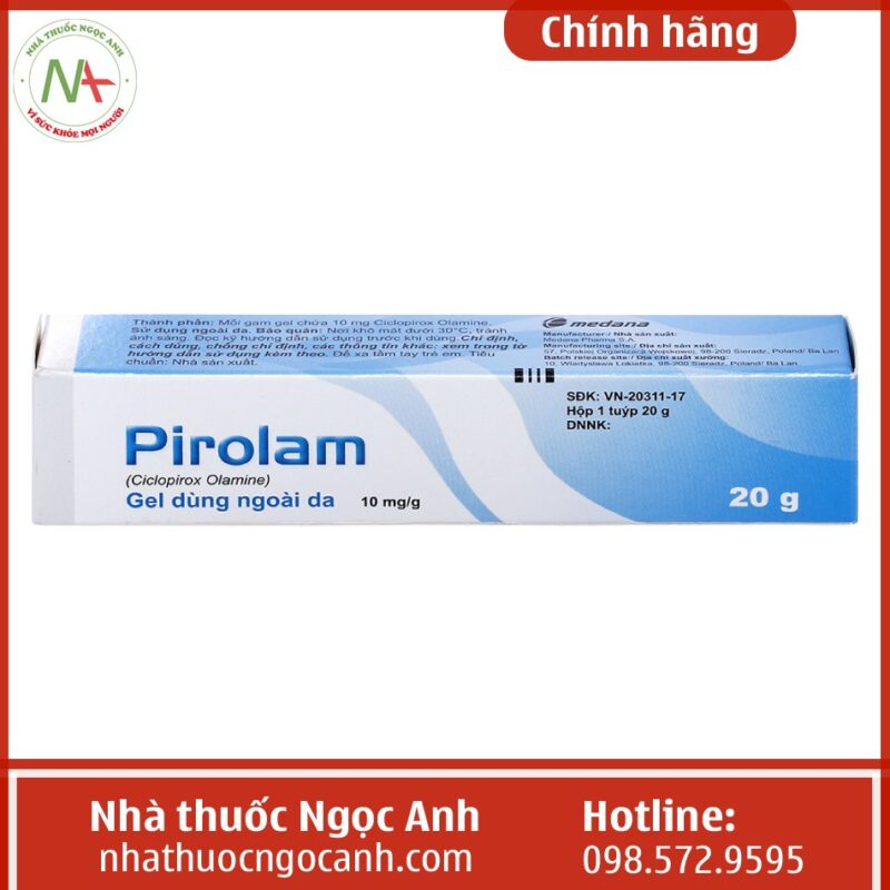 Ciclopirox điều trị nấm bàn chân và nấm thân, viêm da bã nhờn