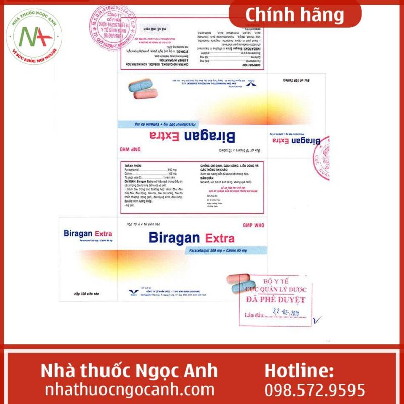 Thuốc Biragan Extra 500 mg là thuốc gì, giá bao nhiêu, mua ở đâu?