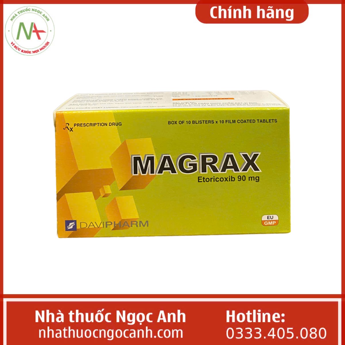 Thuốc Magrax Etoricoxib 90mg là thuốc gì, giá bao nhiêu, mua ở đâu