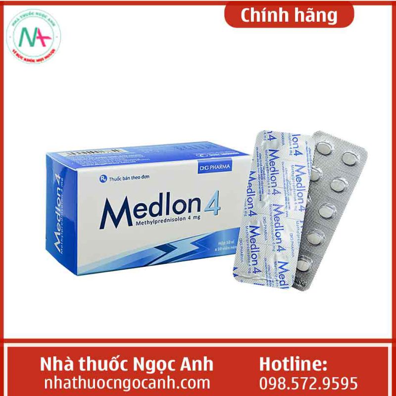 Thuốc Medlon 4 là thuốc gì, liều dùng, giá bao nhiêu, mua ở đâu?