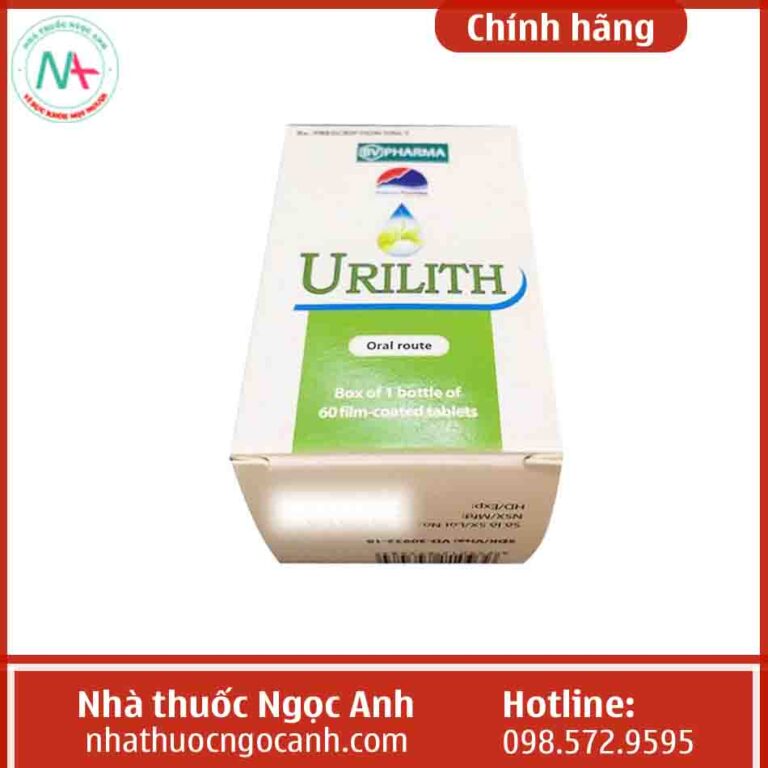 [CHÍNH HÃNG] Thuốc Urilith hộp 60 viên: Công dụng, Giá bán