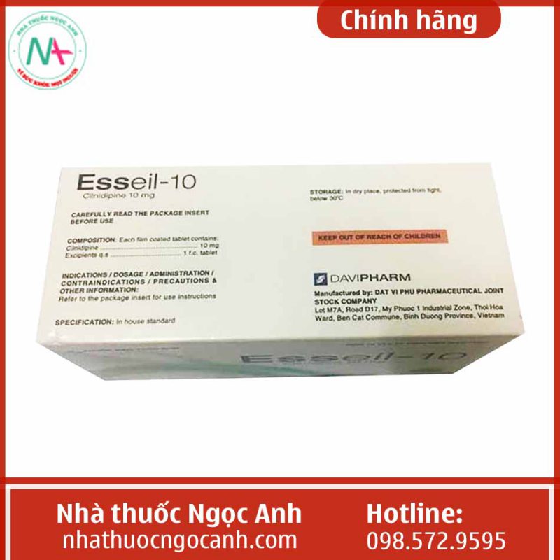 Thuốc Esseil-10 (10 vỉ x 10 viên) là thuốc gì, giá bao nhiêu, mua ở đâu?
