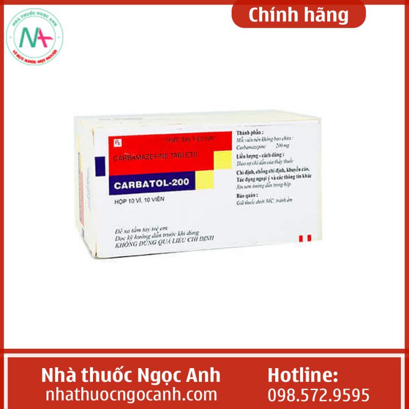 Thuốc Carbatol-200 là thuốc gì, tác dụng gì, giá bao nhiêu, mua ở đâu